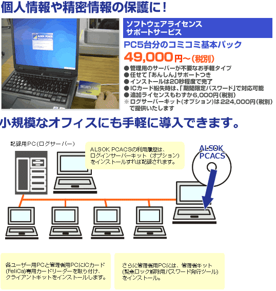【ALSOK 綜合警備保障】ホームセキュリティ・防犯対策のアルソック／法人のお客様／ALSOK PCACS